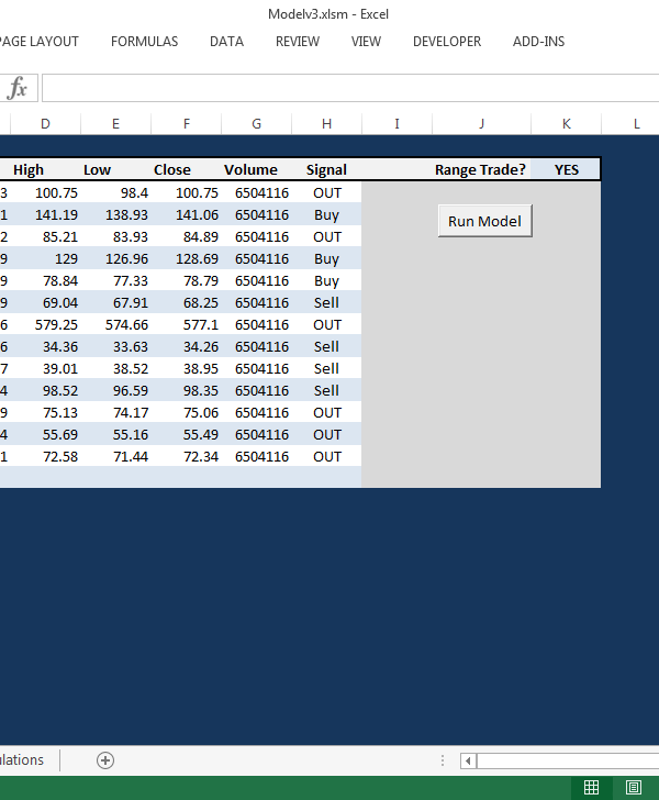Build An Automated Trading System In Excel Excel Trading And Investing Models